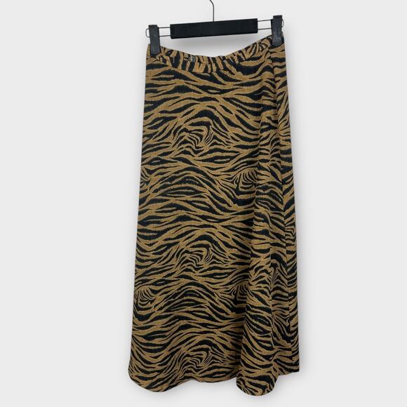 Rena Rowan | Skirts | Vintage Rena Rowan Petite 4 Tiger Stripe Animal ...